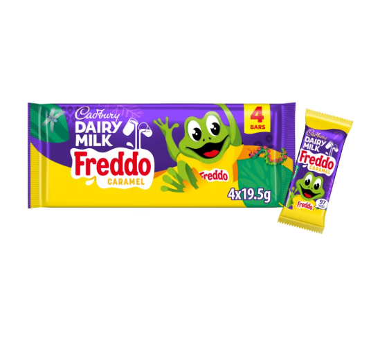 Cadbury Dairy Milk Caramel Freddo 4 Bars (4 x 18g) – Grampys Sweet Treats
